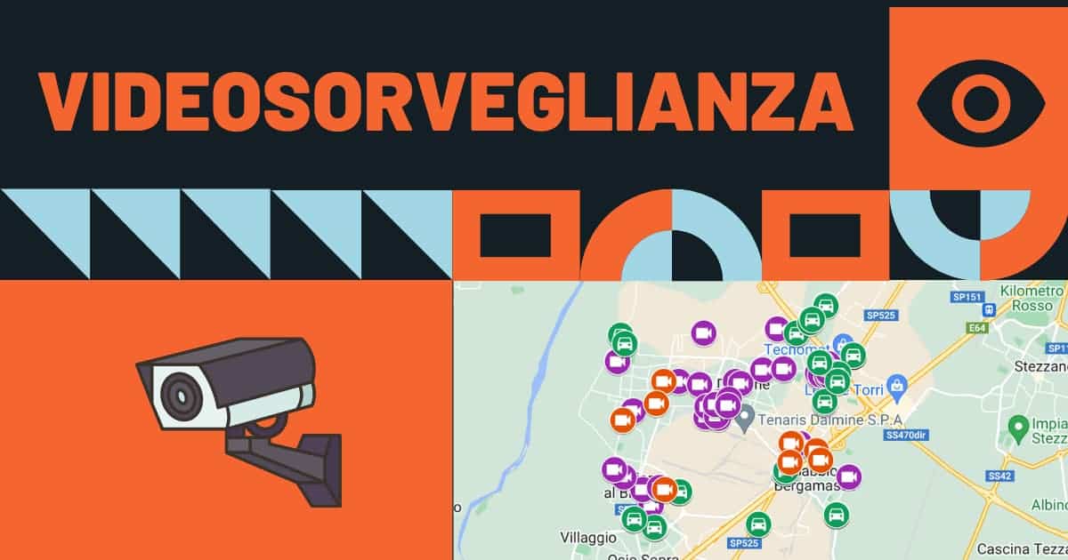 La mappa della videosorveglianza di Dalmine - Nostra Dalmine Blog